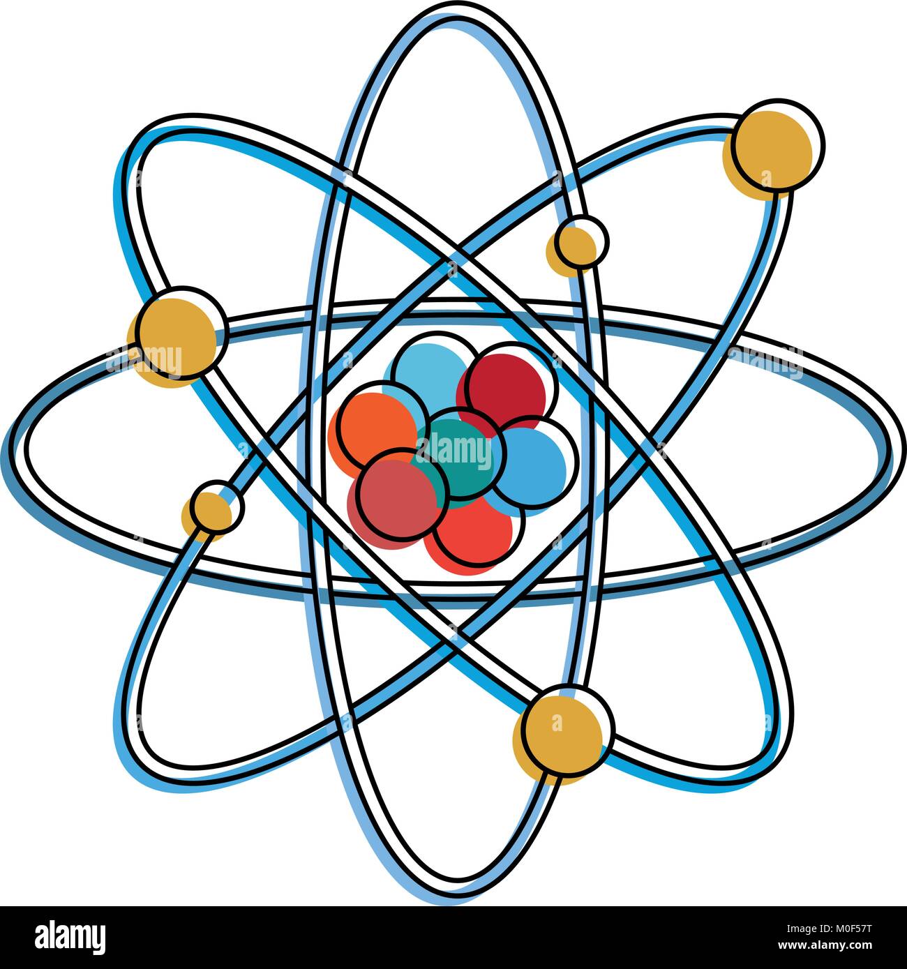 Atom science symbol Stock Vector Image & Art - Alamy