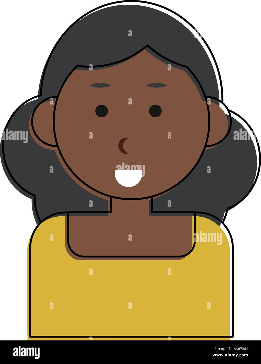 Woman face smiling cartoon Stock Vector Image & Art - Alamy