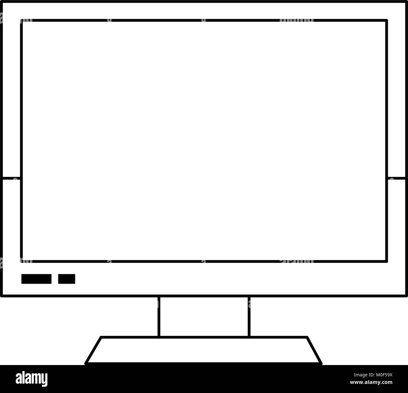 Pc screen isolated Stock Vector Image & Art - Alamy