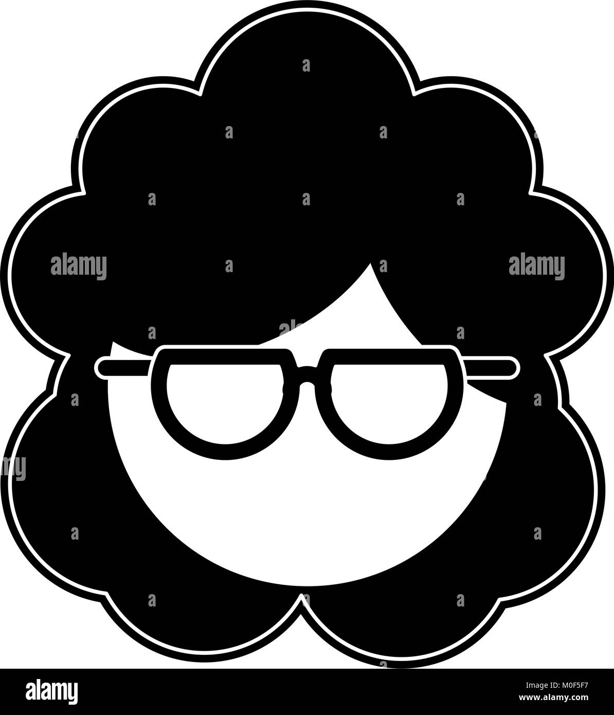 Woman with glasses cartoon Stock Vector Image & Art - Alamy