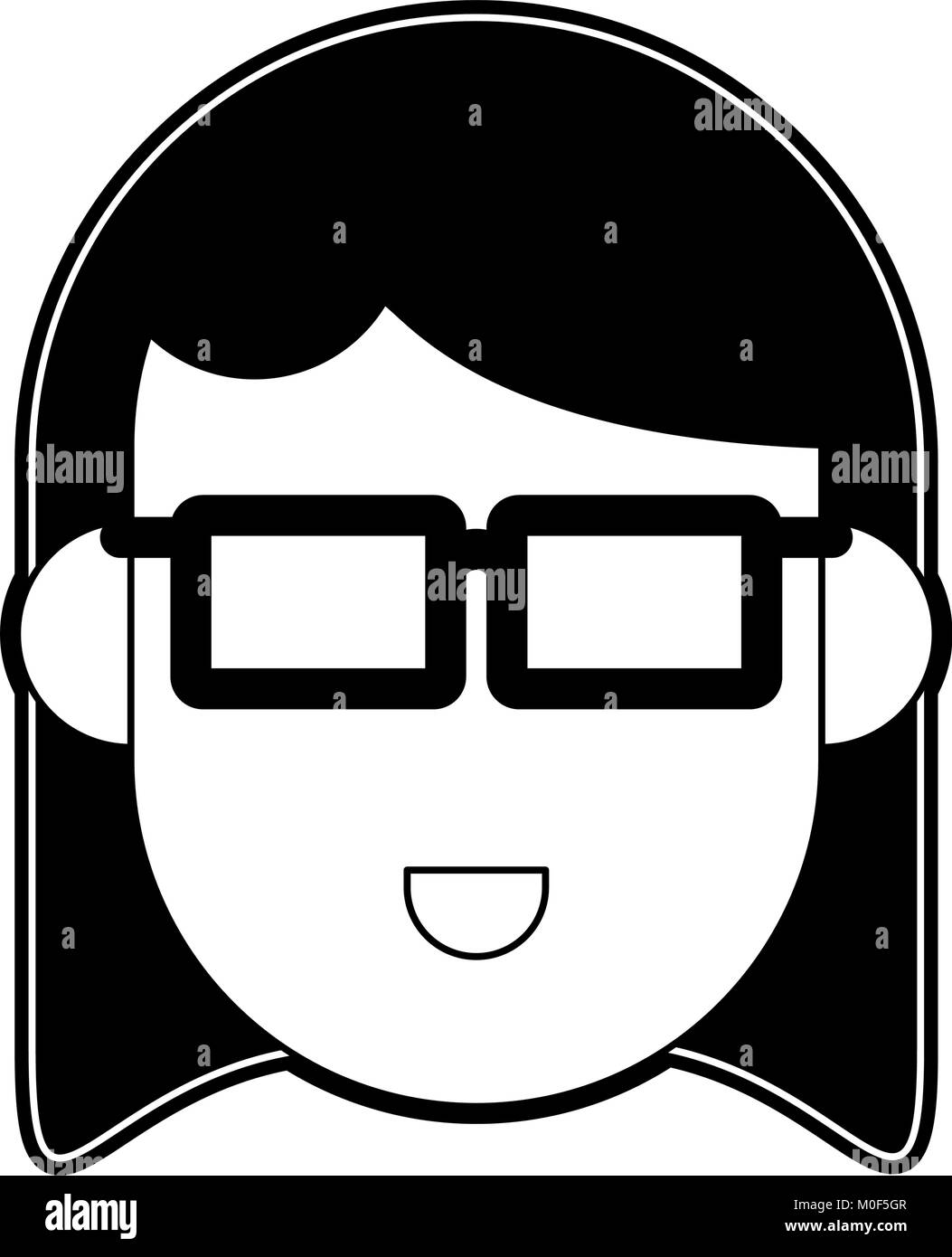 Woman with glasses cartoon Stock Vector Image & Art - Alamy