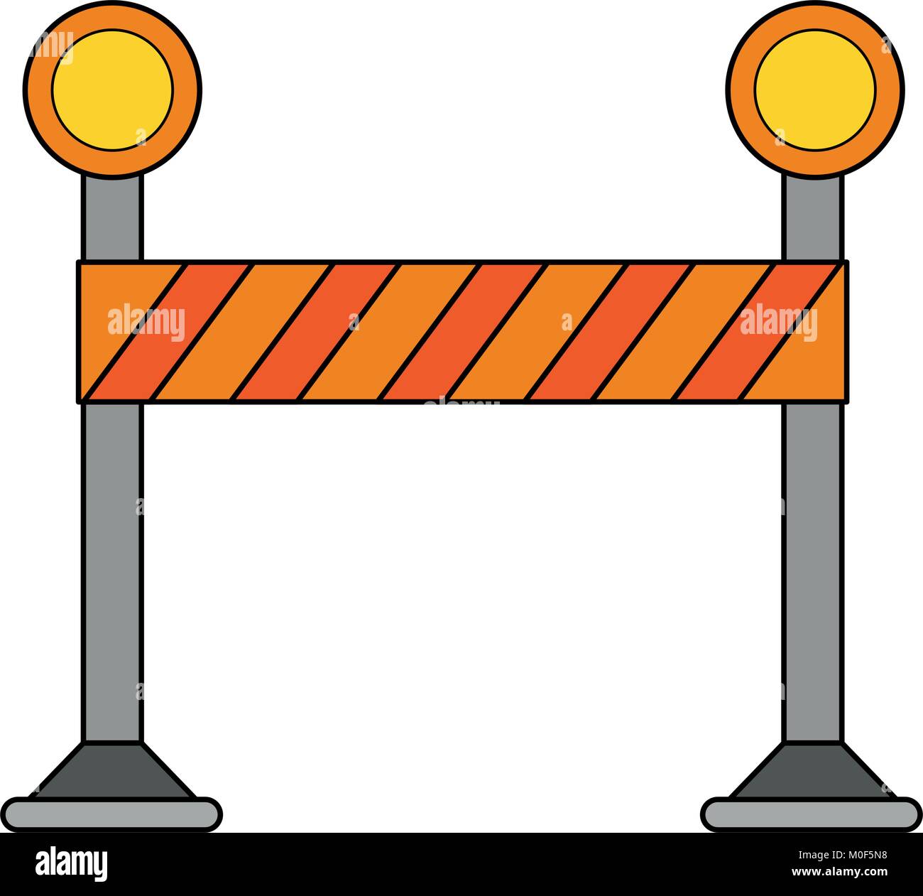 Construction barrier isolated Stock Vector Image & Art - Alamy