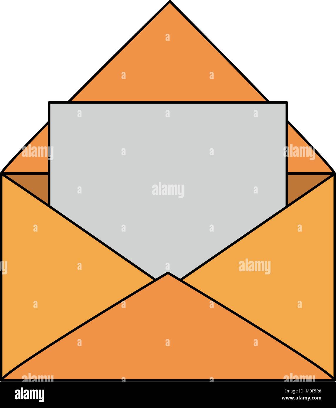 Mail open symbol Stock Vector Image & Art - Alamy