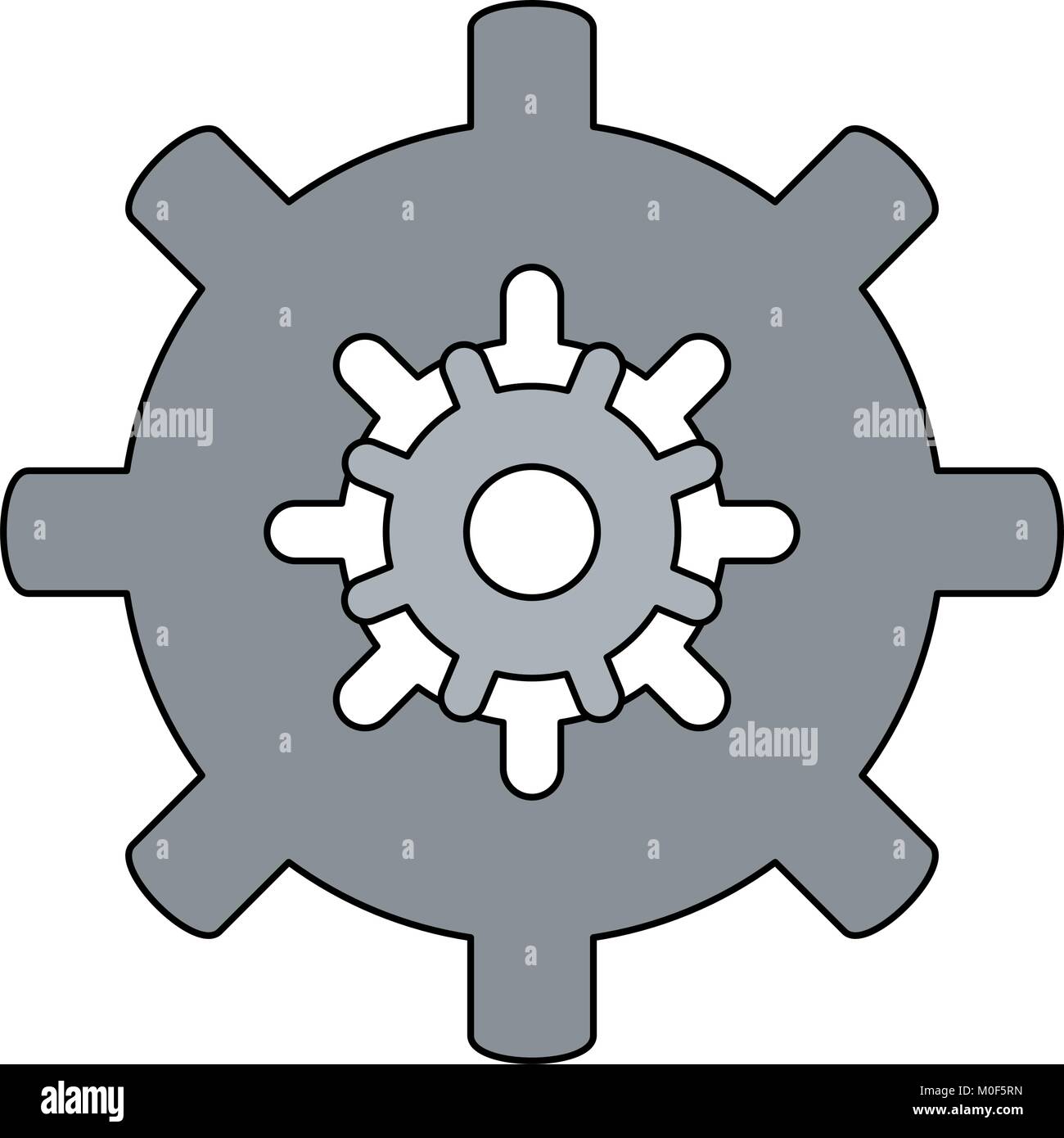 Gear machinery piece Stock Vector Image & Art - Alamy