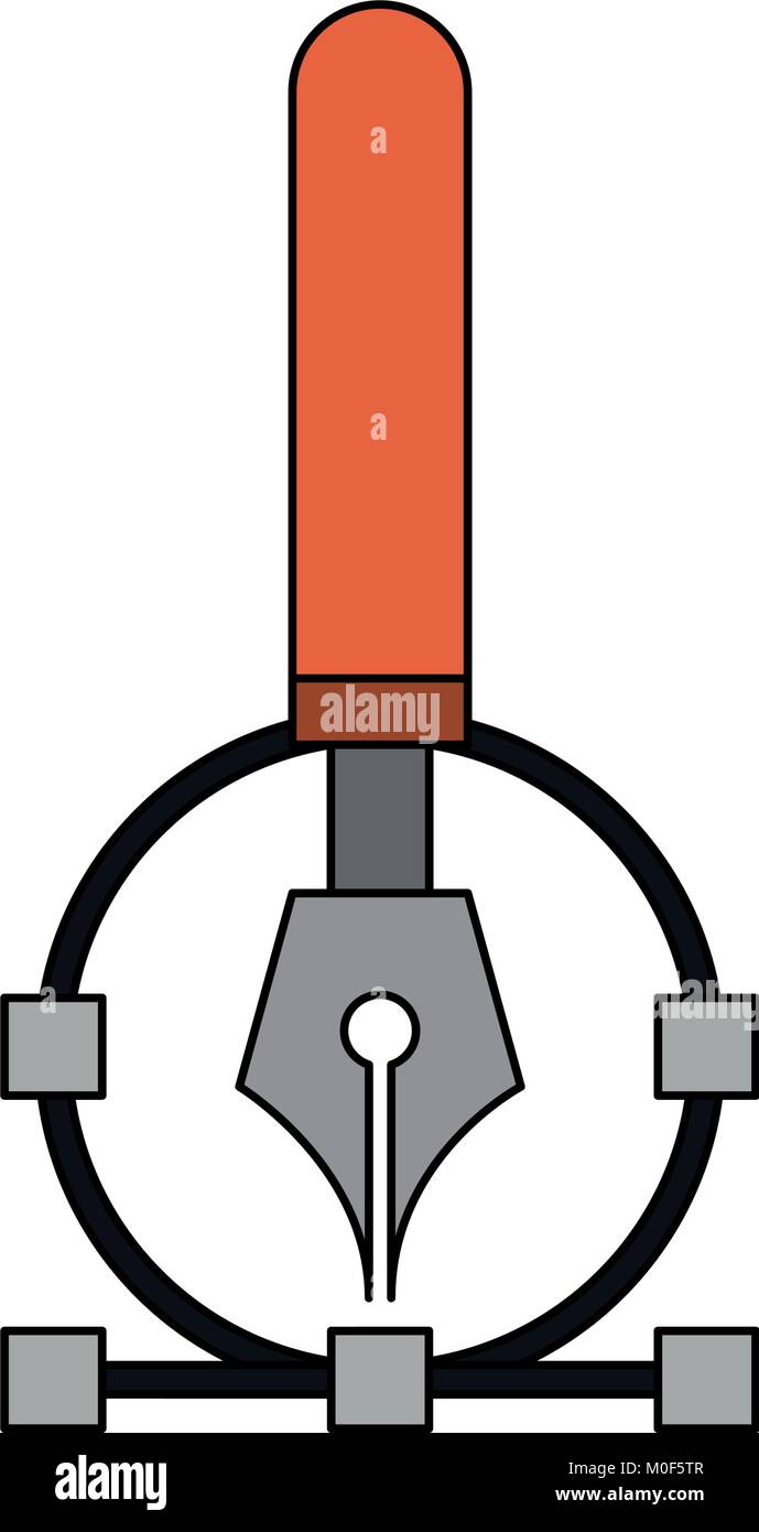 Fountain pen with vector Stock Vector Image & Art - Alamy