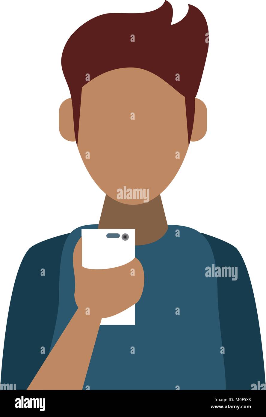 Man with smartphone avatar Stock Vector Image & Art - Alamy