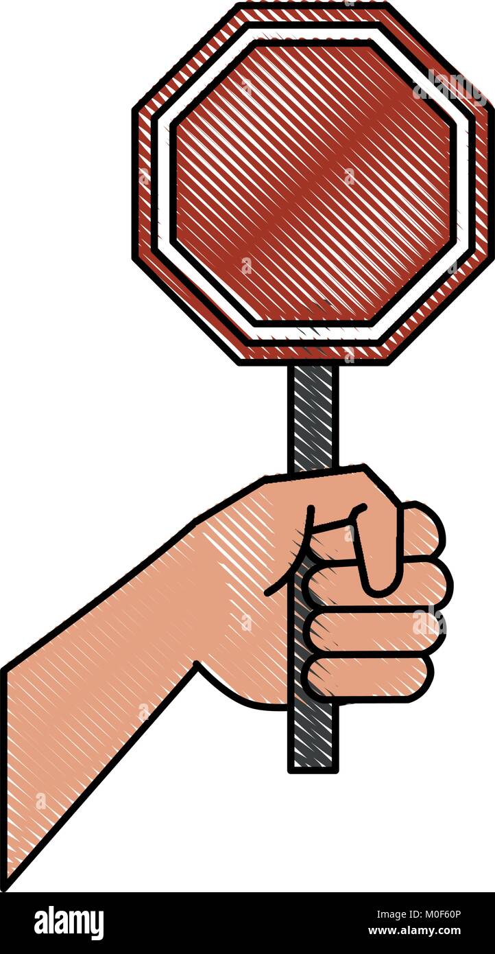 Hand with roadsign Stock Vector Image & Art - Alamy