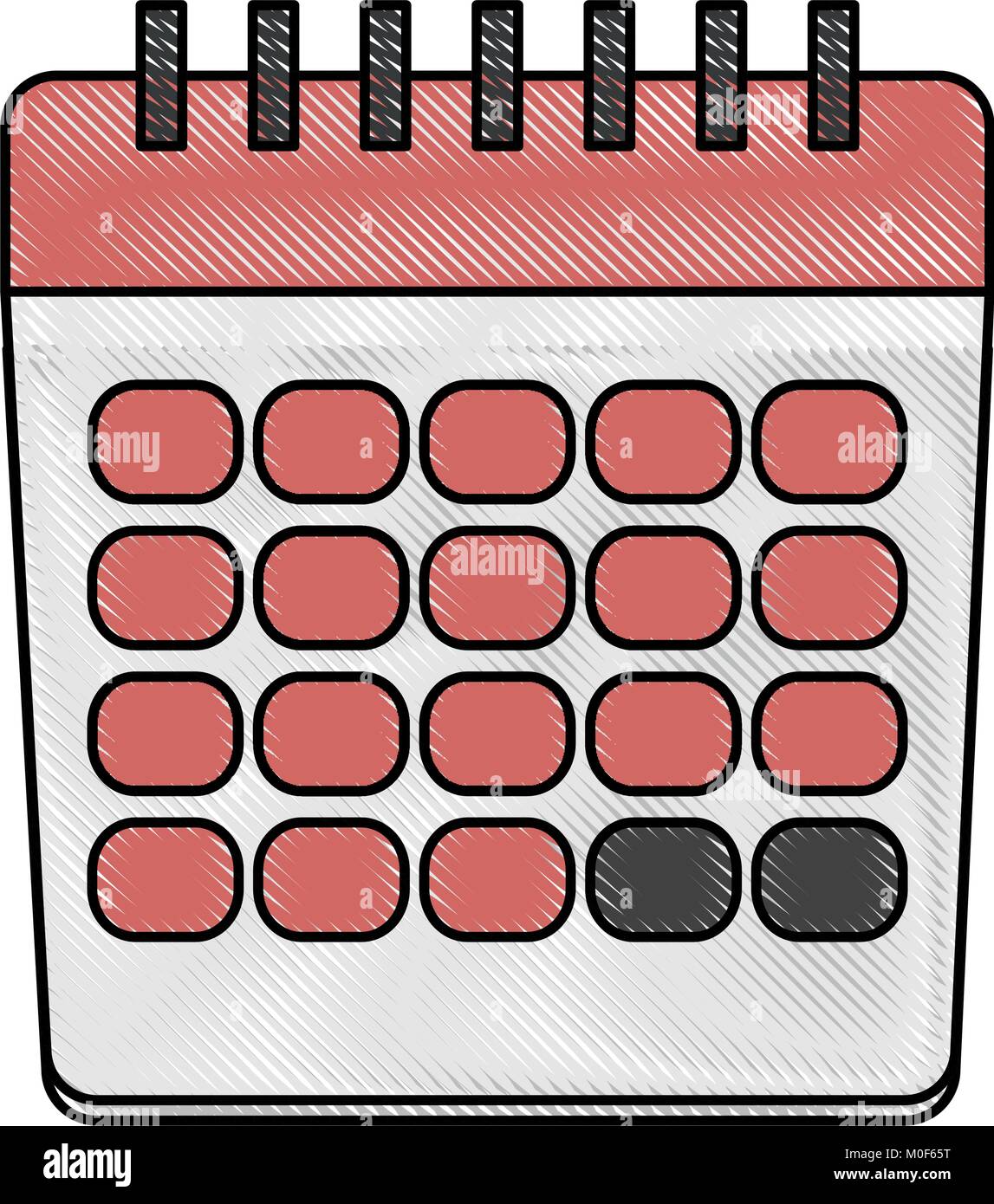 Calendar scribble Stock Vector Images - Alamy