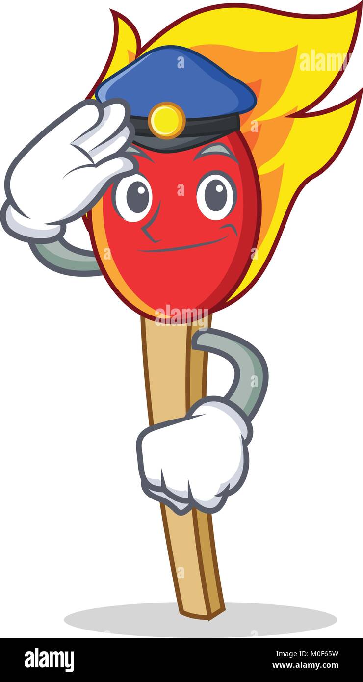 Police match stick character cartoon Stock Vector Image & Art - Alamy