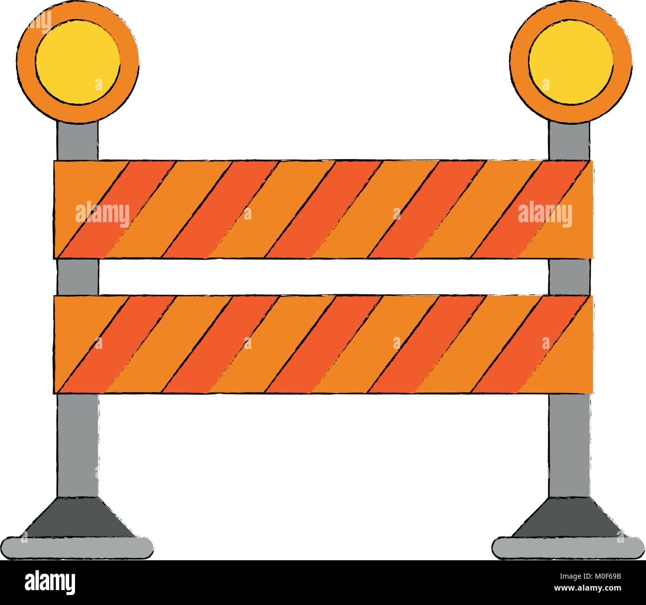 Construction barrier isolated Stock Vector Image & Art - Alamy