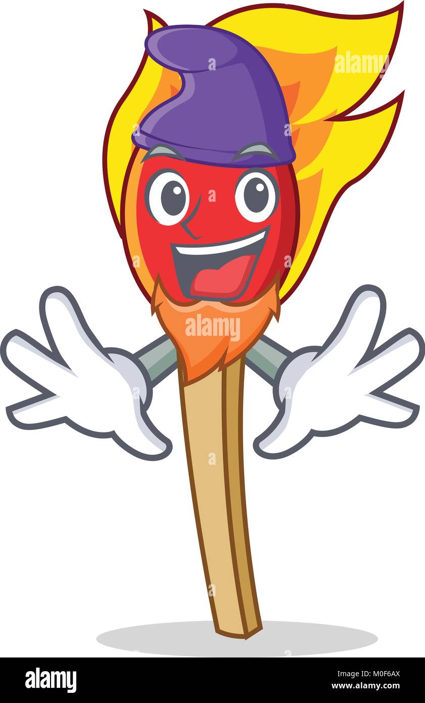 Elf match stick character cartoon Stock Vector Image & Art - Alamy