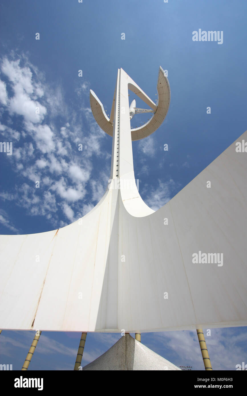 Spain santiago calatrava white tower hi-res stock photography and ...