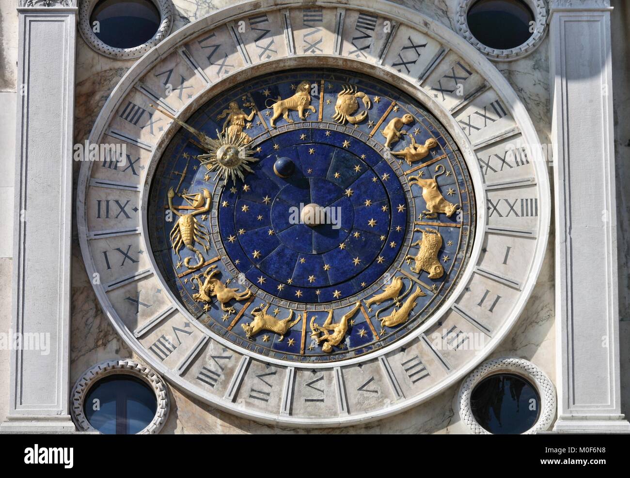 Astronomical clock at San Marco Square in Venice, Italy Stock Photo - Alamy