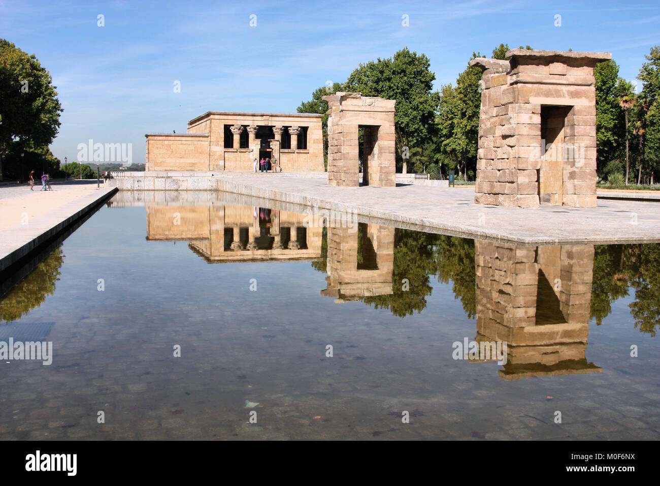 Temple of Debod - Egyptian temple rebuilt in Madrid, Spain. Ancient ...
