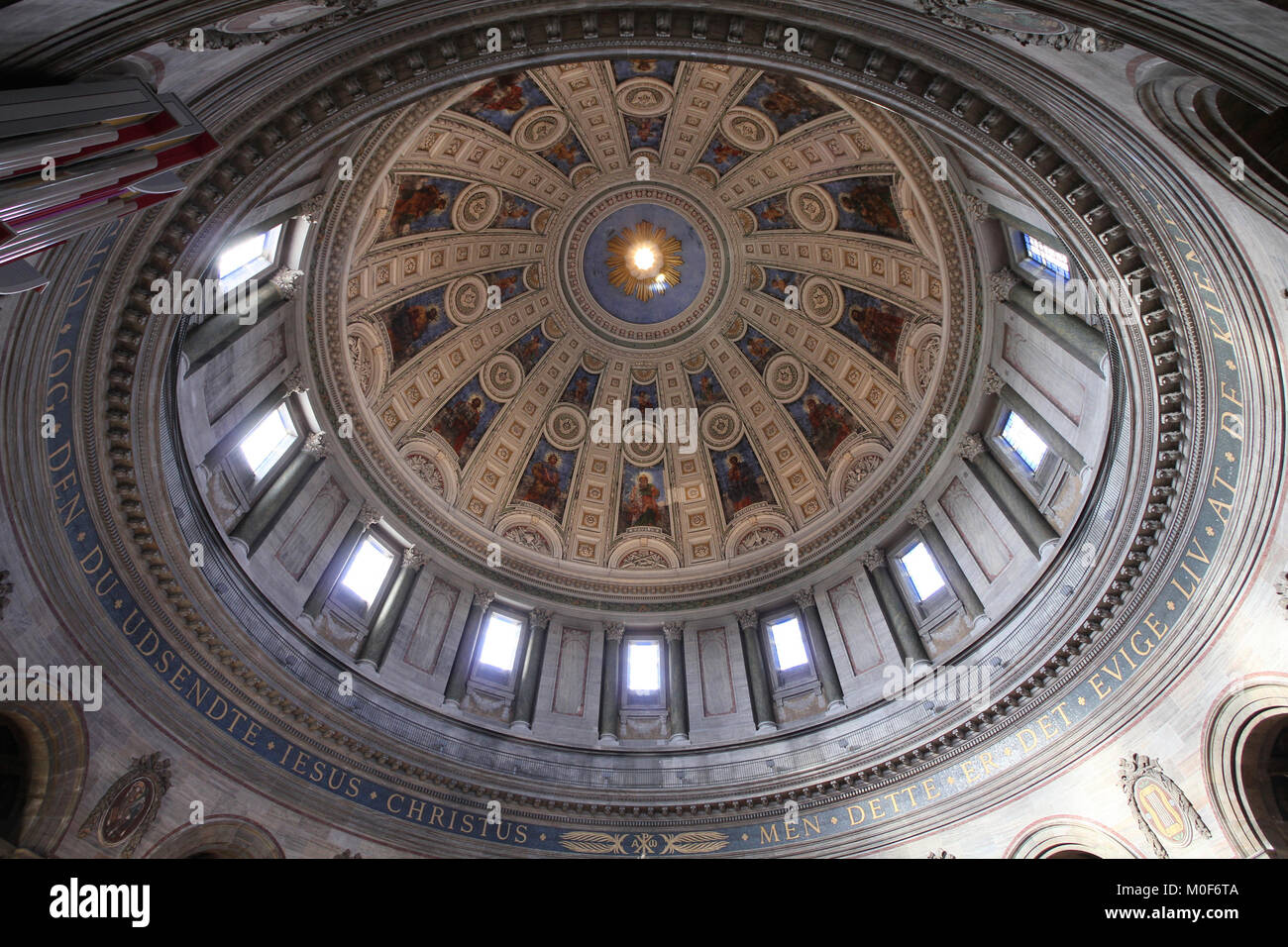 Copenhagen Old Town - capital city of Denmark. Marble Church interior ...