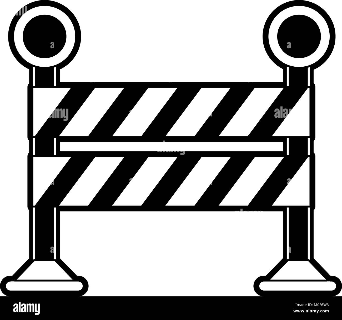 Construction barrier isolated Stock Vector Image & Art - Alamy