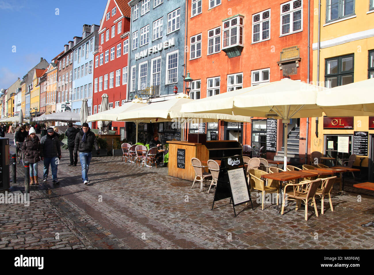 Denmark copenhagen nyhavn district on hi-res stock photography and ...