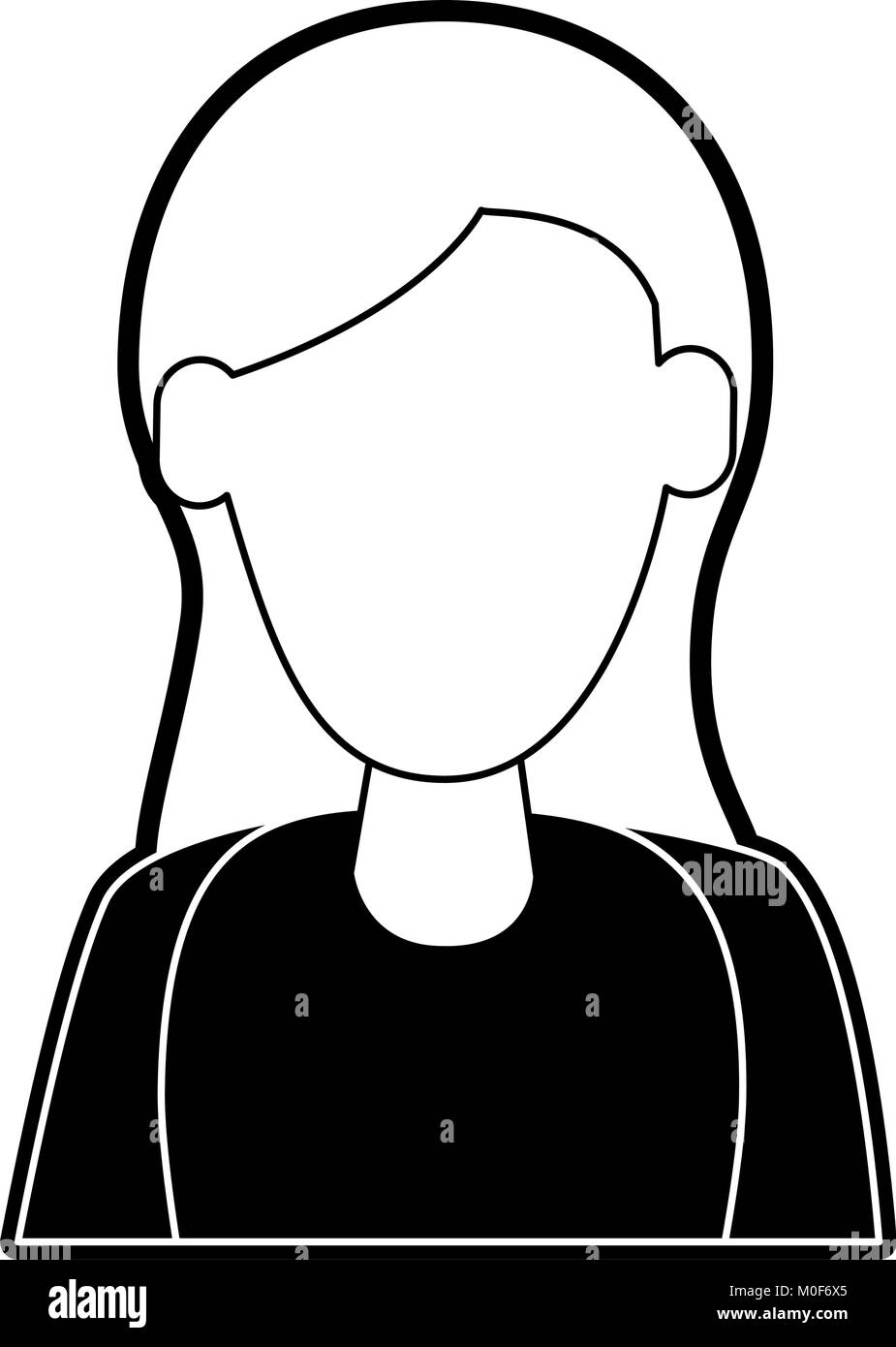 Woman faceless profile Stock Vector Image & Art - Alamy