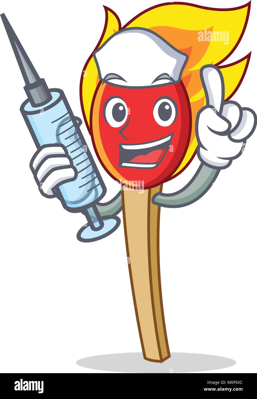 Nurse match stick character cartoon Stock Vector Image & Art - Alamy