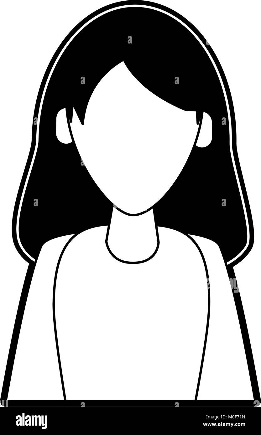 Woman faceless profile Stock Vector Image & Art - Alamy