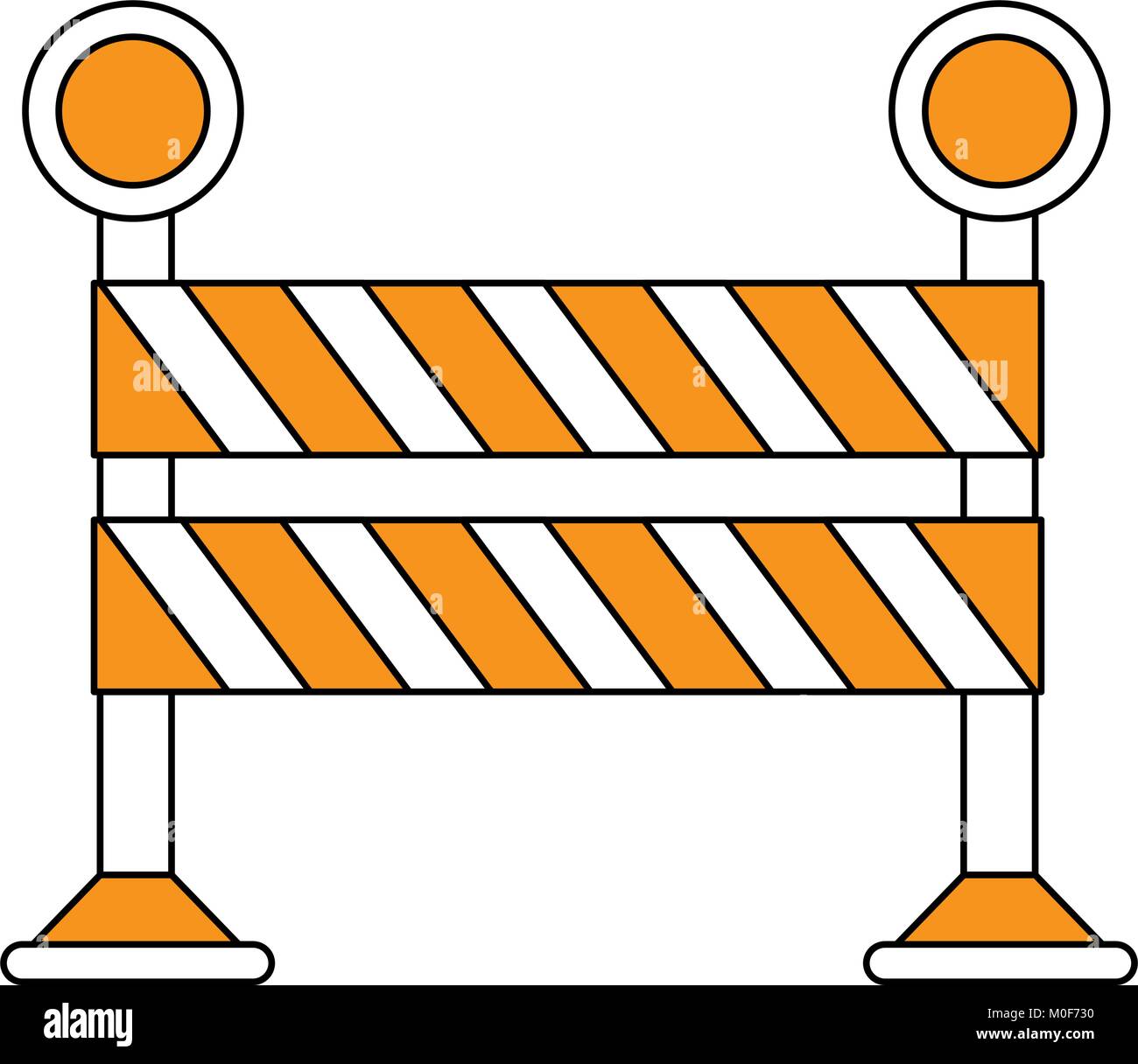 Construction barrier isolated Stock Vector Image & Art - Alamy