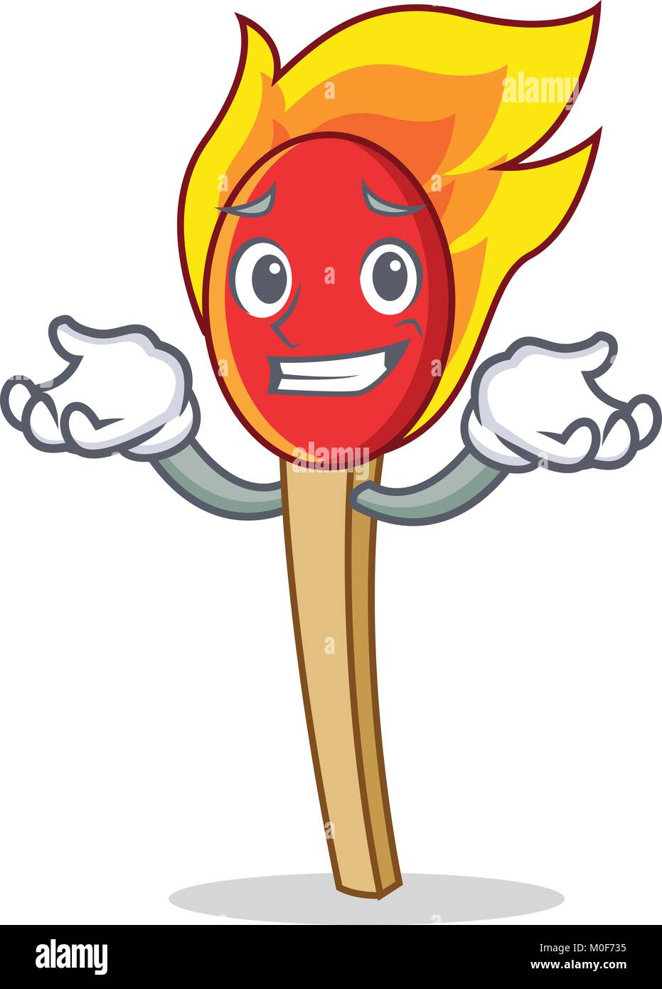 Grinning match stick character cartoon Stock Vector Image & Art - Alamy