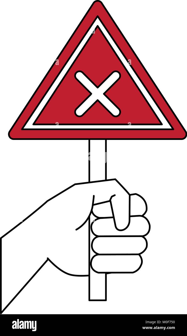 Hand with roadsign Stock Vector Image & Art - Alamy