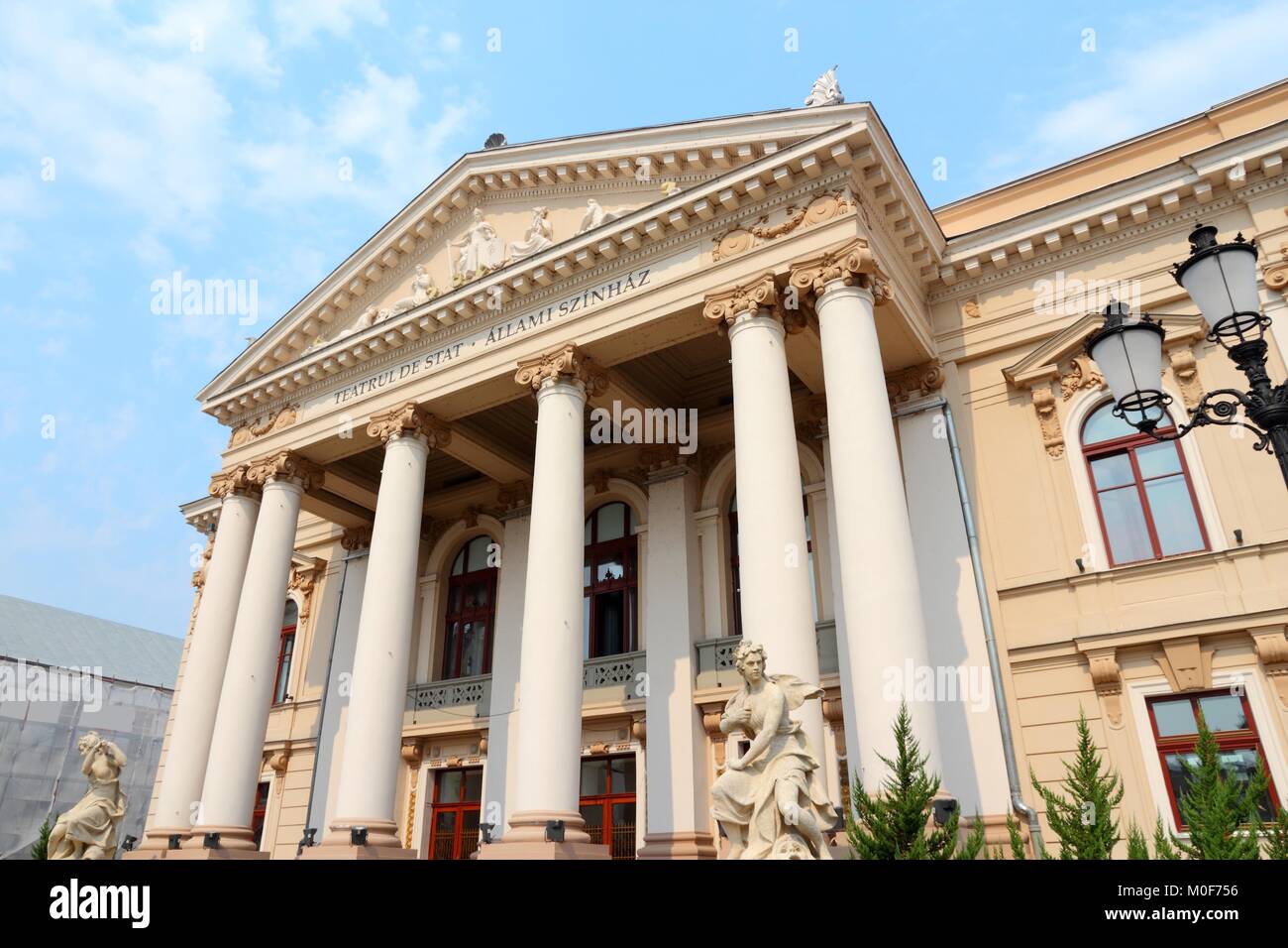 Oradea in Bihor county, Romania - National Theater building Stock Photo ...