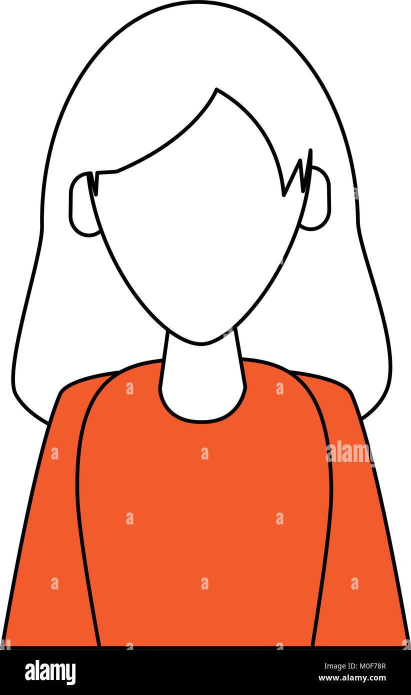 Woman faceless profile Stock Vector Image & Art - Alamy