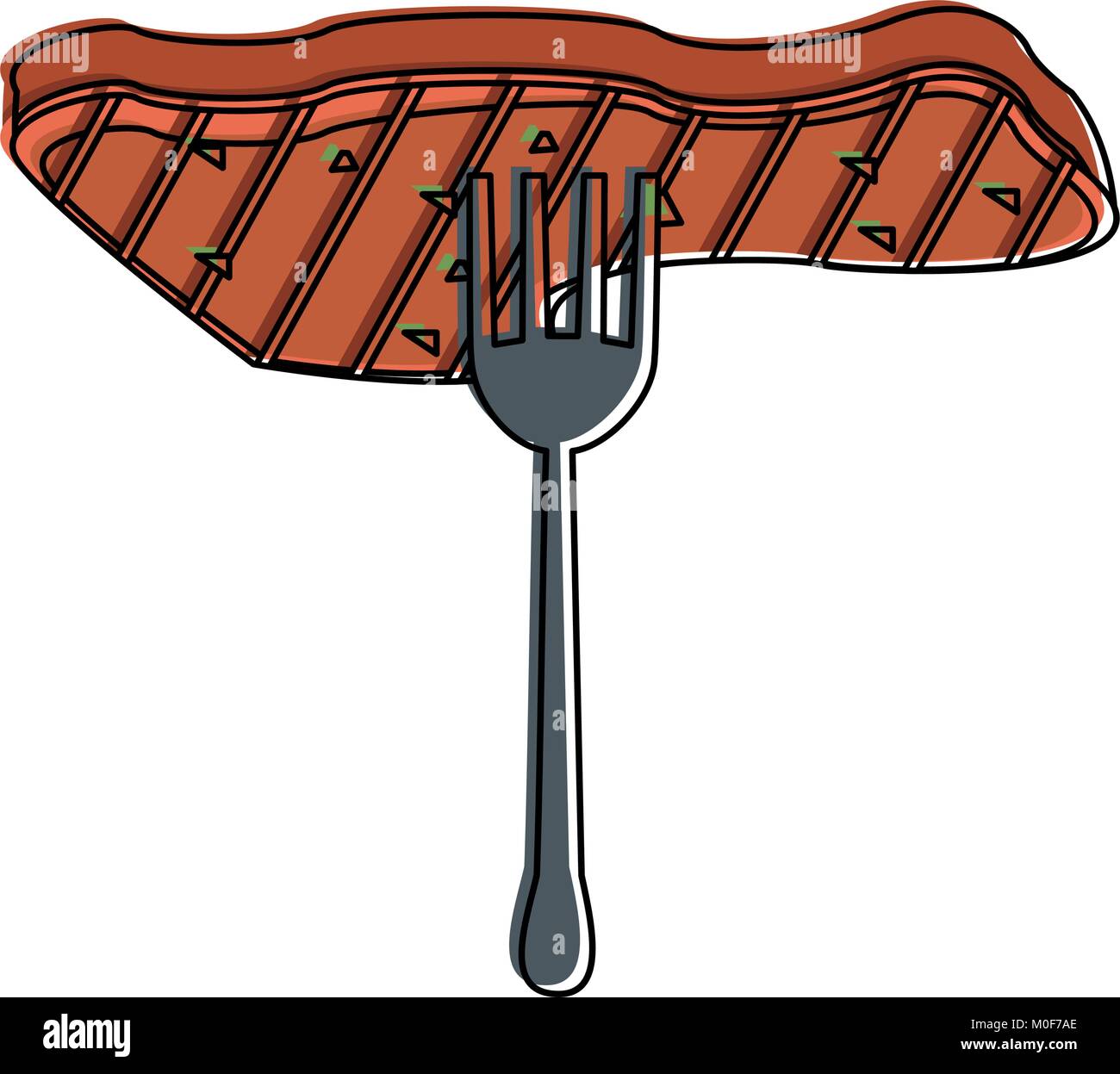 Spicy beef fillet Stock Vector Images - Alamy