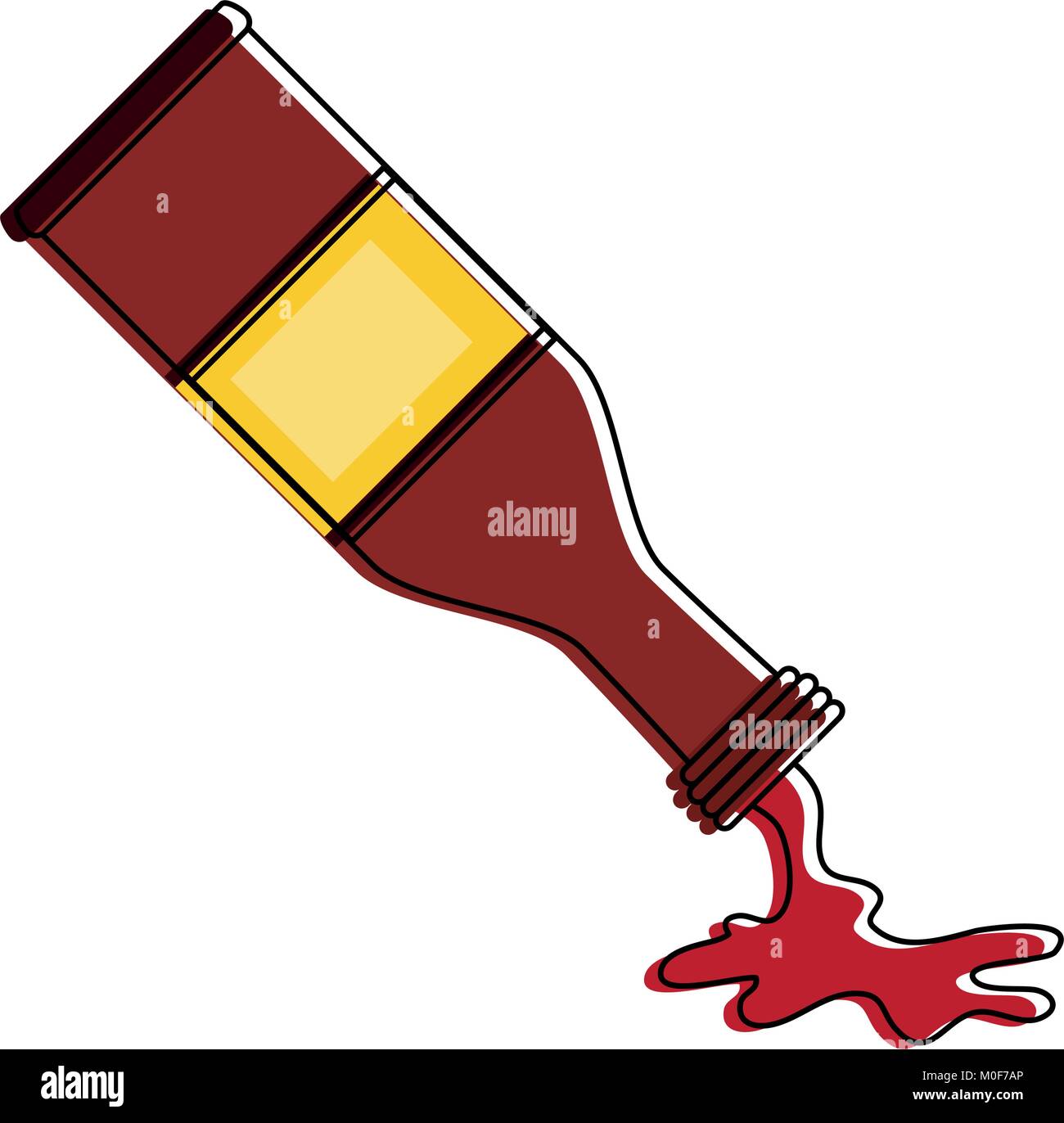Sauces bottle isolated Stock Vector Image & Art - Alamy