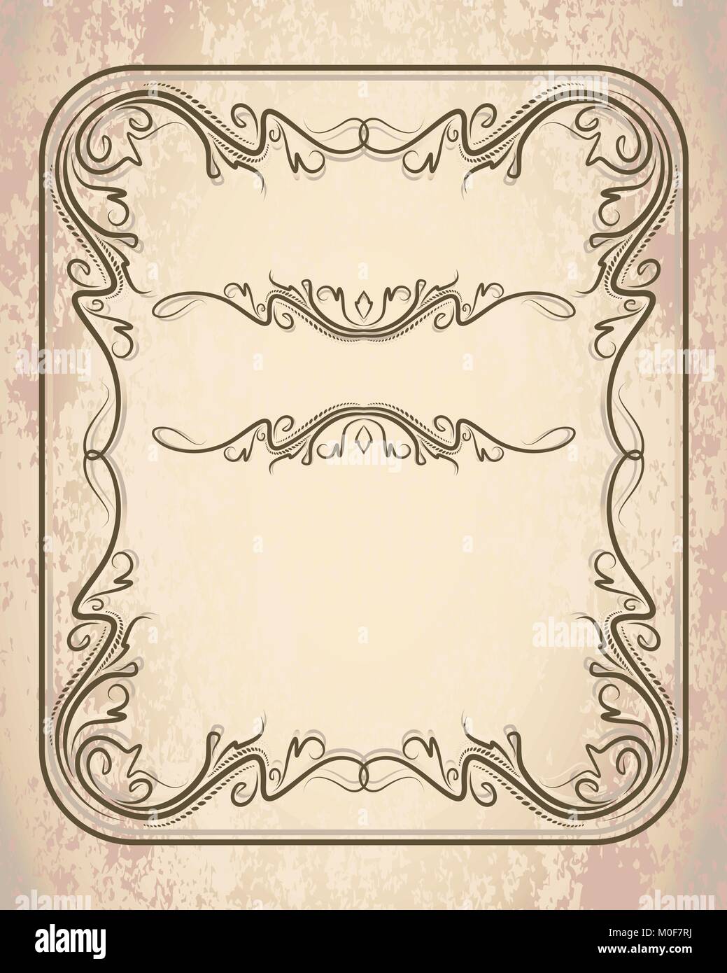 Elegant text frames. Vector Stock Vector Image & Art - Alamy