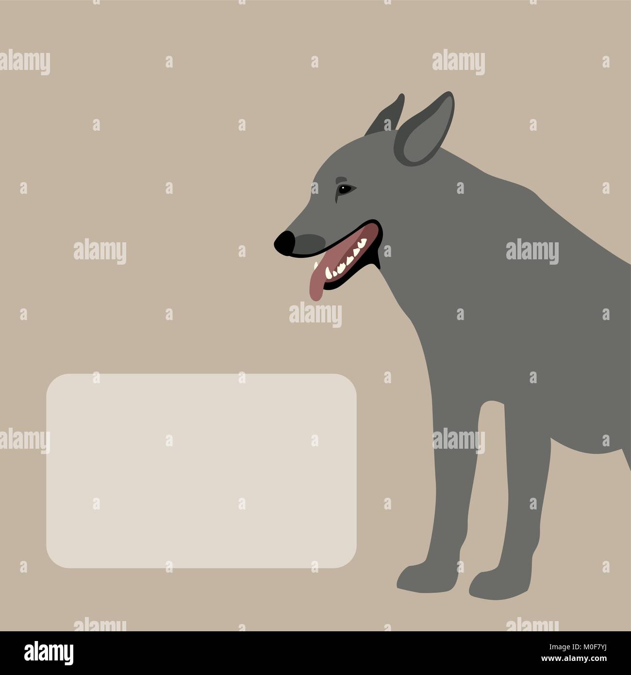 Wolf profile view Stock Vector Images - Alamy