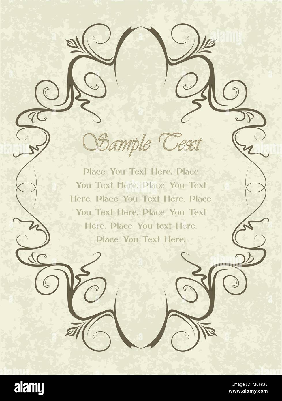 Vintage frame for text Stock Vector Image & Art - Alamy