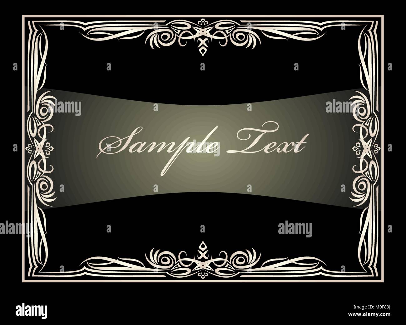 Elegant text frame on a dark background Stock Vector Image & Art - Alamy