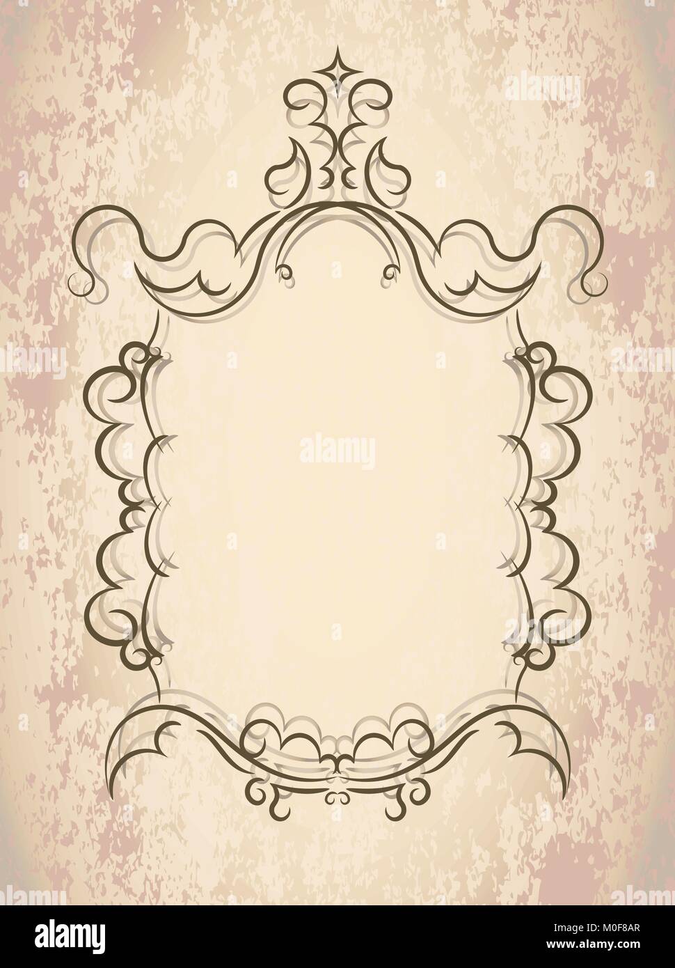 Victorian old frame on Stock Vector Images - Alamy