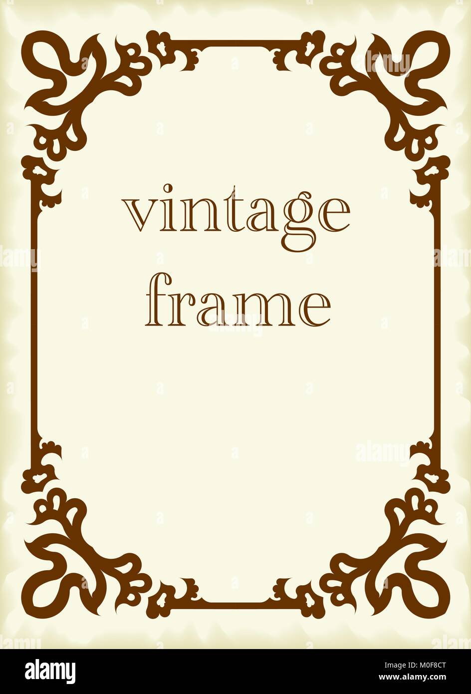 Decorative vintage frame Stock Vector Image & Art - Alamy