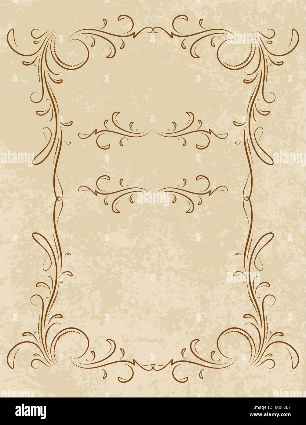 Elegant text frames. Vector Stock Vector Image & Art - Alamy