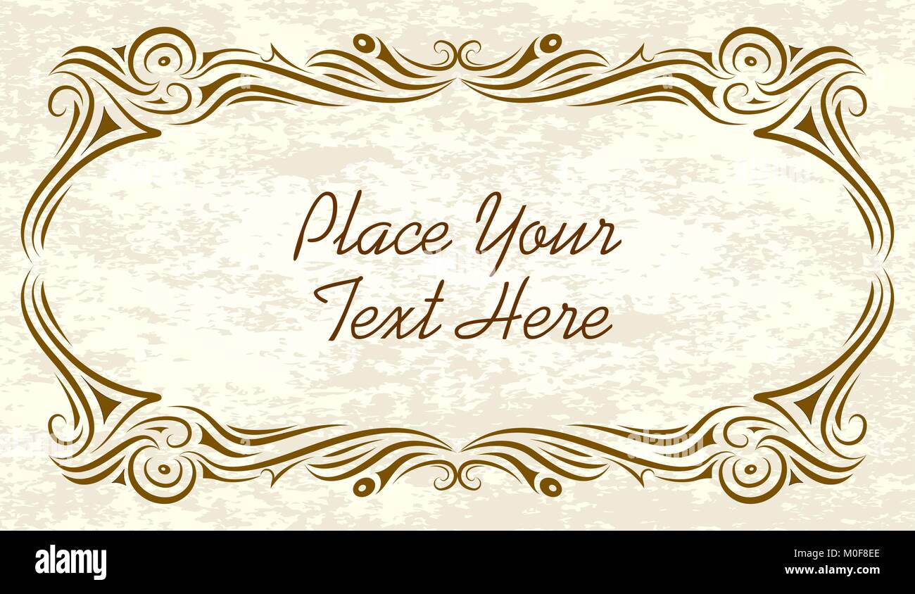 Decorative vintage frame Stock Vector Image & Art - Alamy