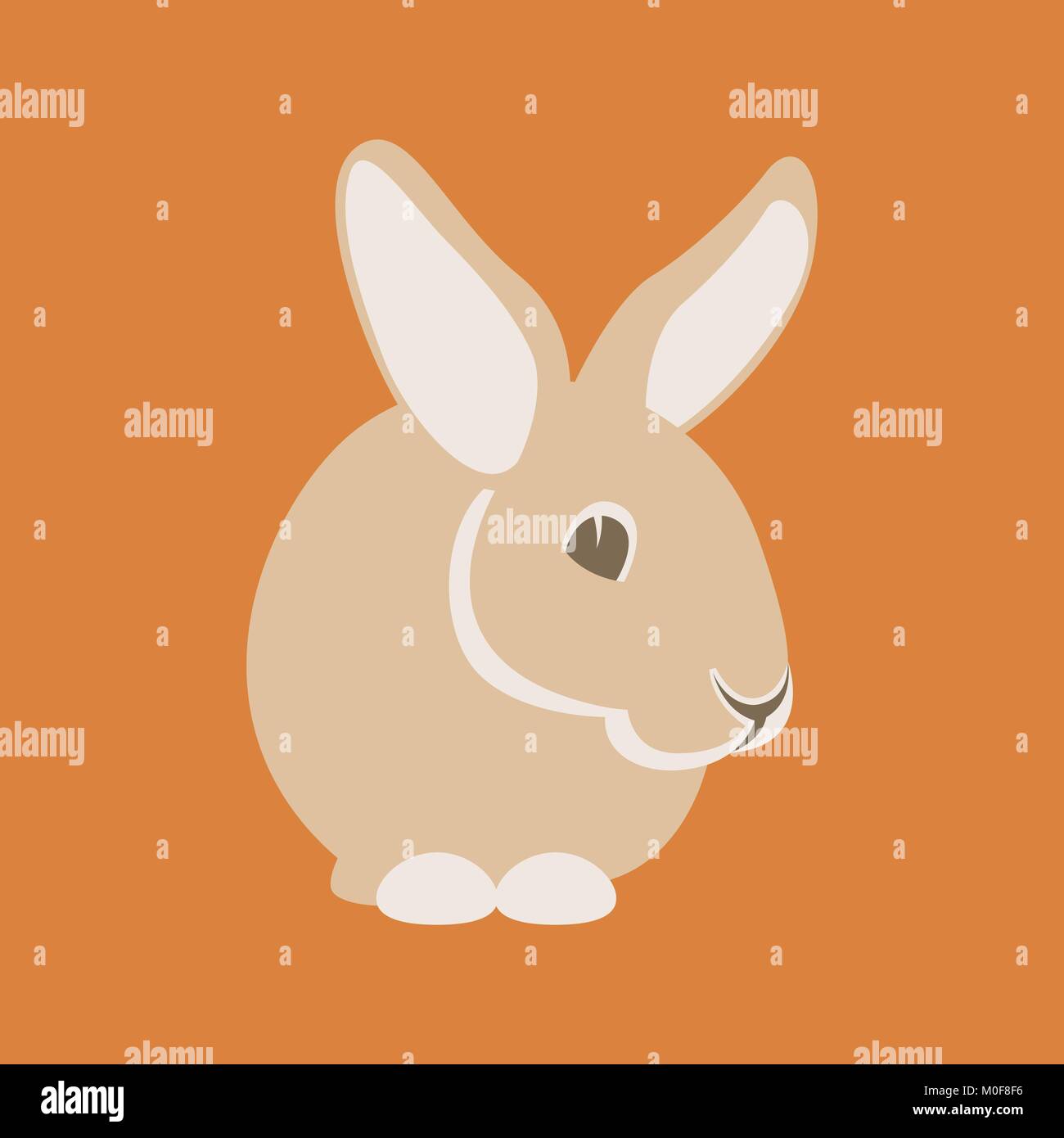 Cute young rabbit dwarf Stock Vector Images - Alamy