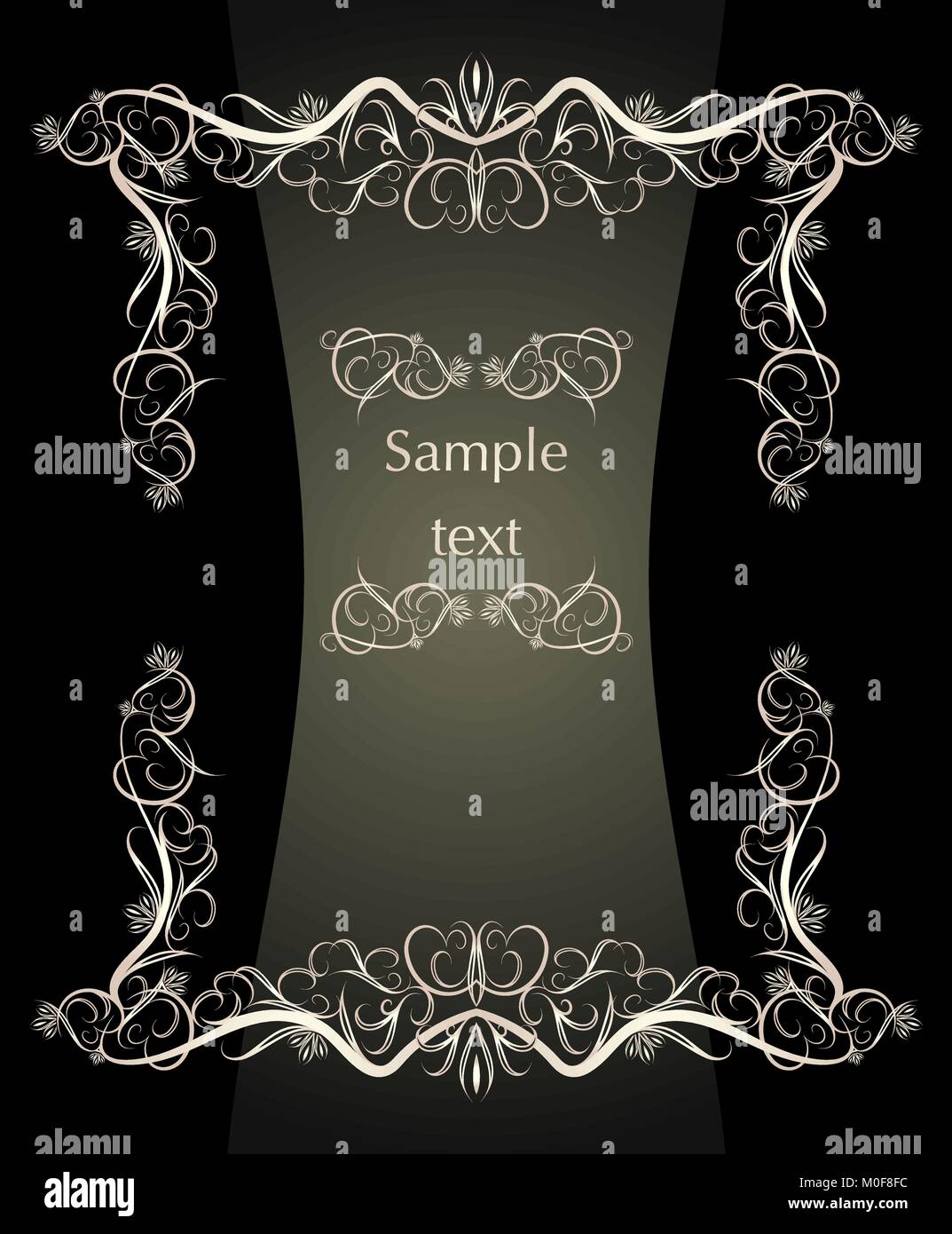 Elegant text frame on a dark background Stock Vector Image & Art - Alamy