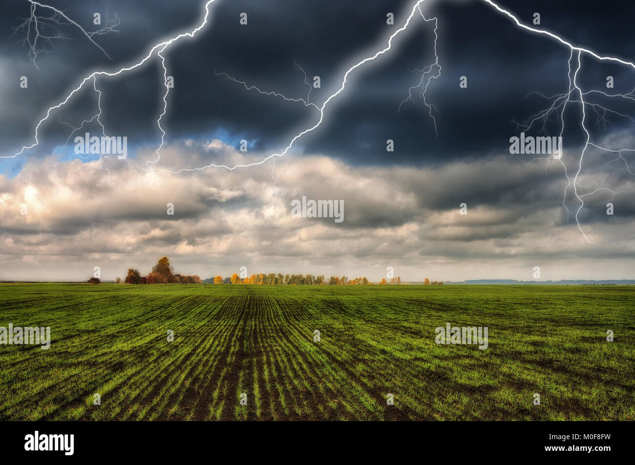 Thunder Sky. lightning in the sky. dark clouds Stock Photo - Alamy