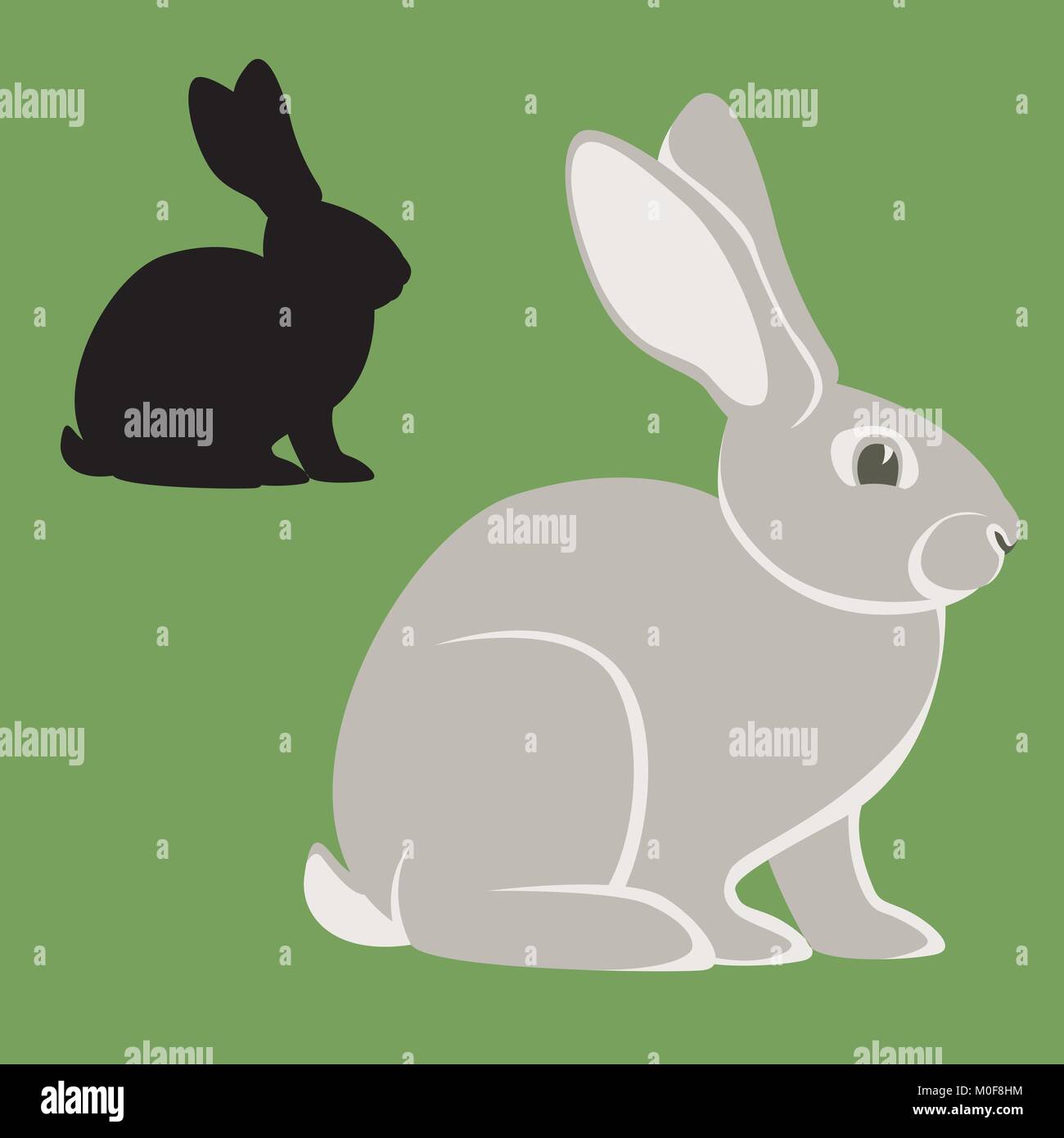 Dwarf rabbit young Stock Vector Images - Alamy