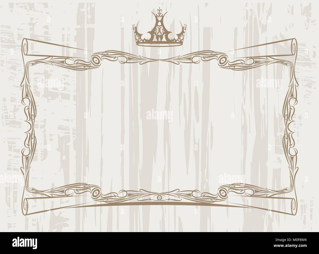 Vintage frame with crown Stock Vector Image & Art - Alamy
