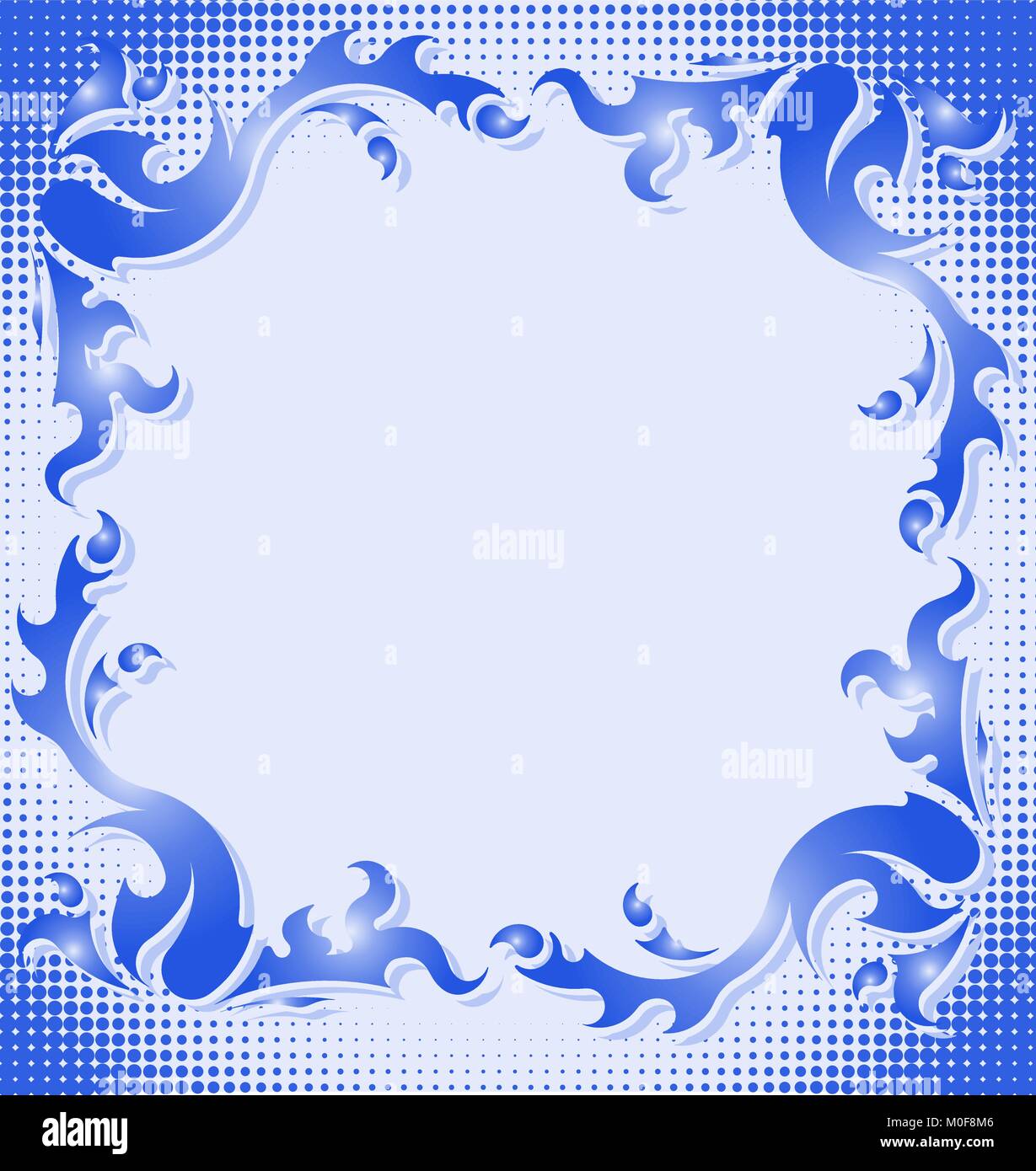 Vintage blue frame Stock Vector Image & Art - Alamy