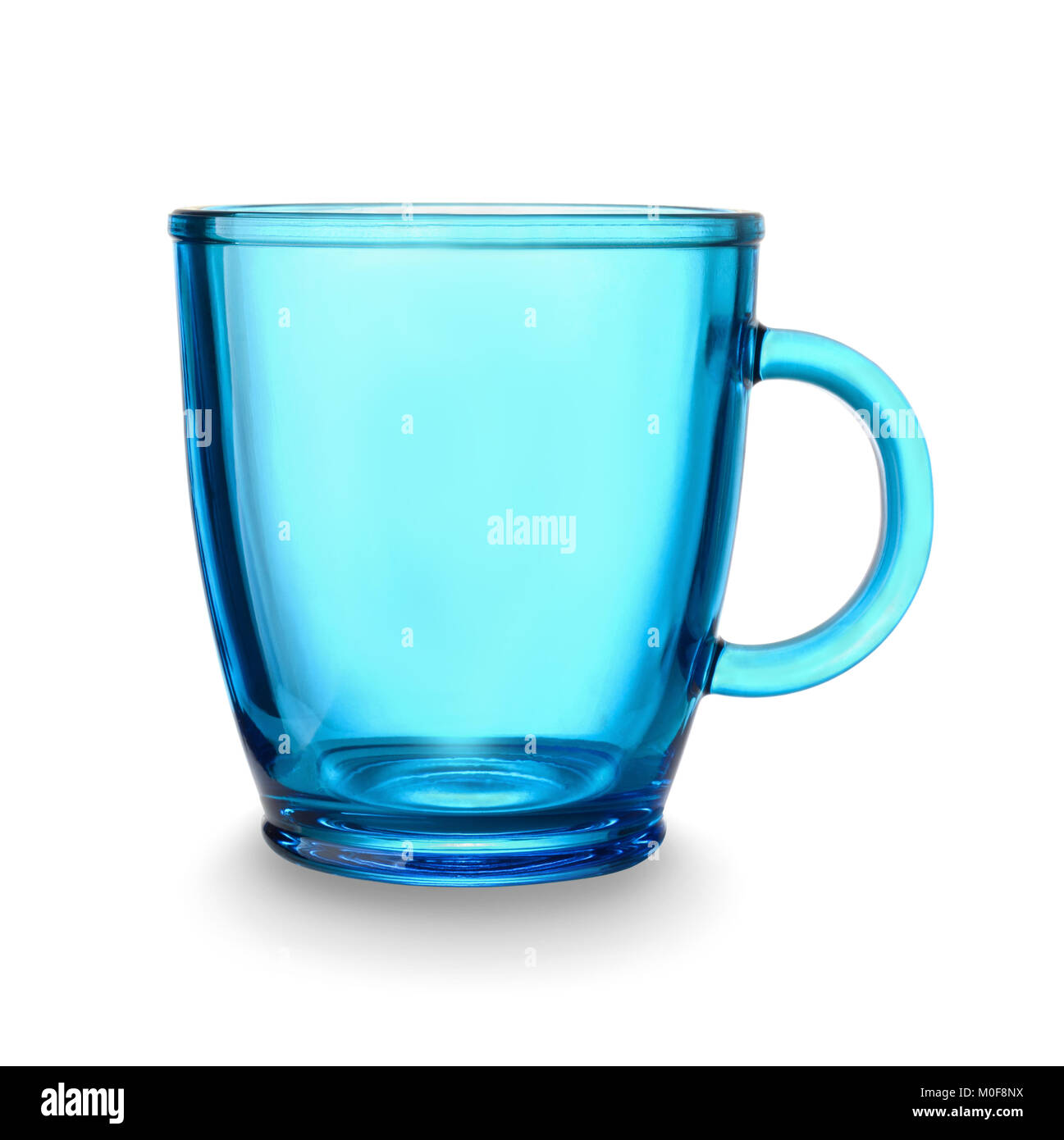 Blue cup isolated on white background Stock Photo - Alamy