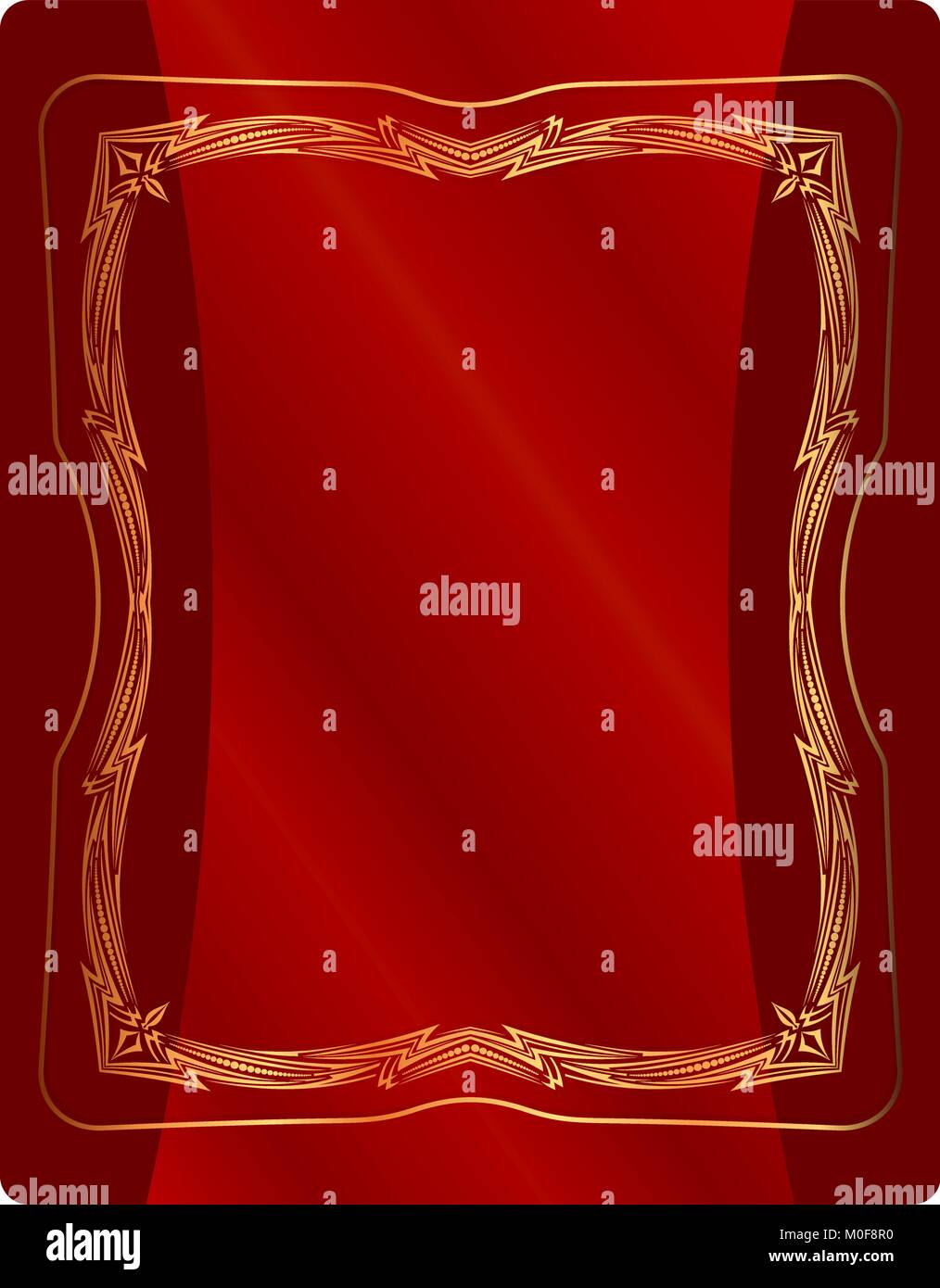 Abstract red background with floral frame Stock Vector Image & Art - Alamy