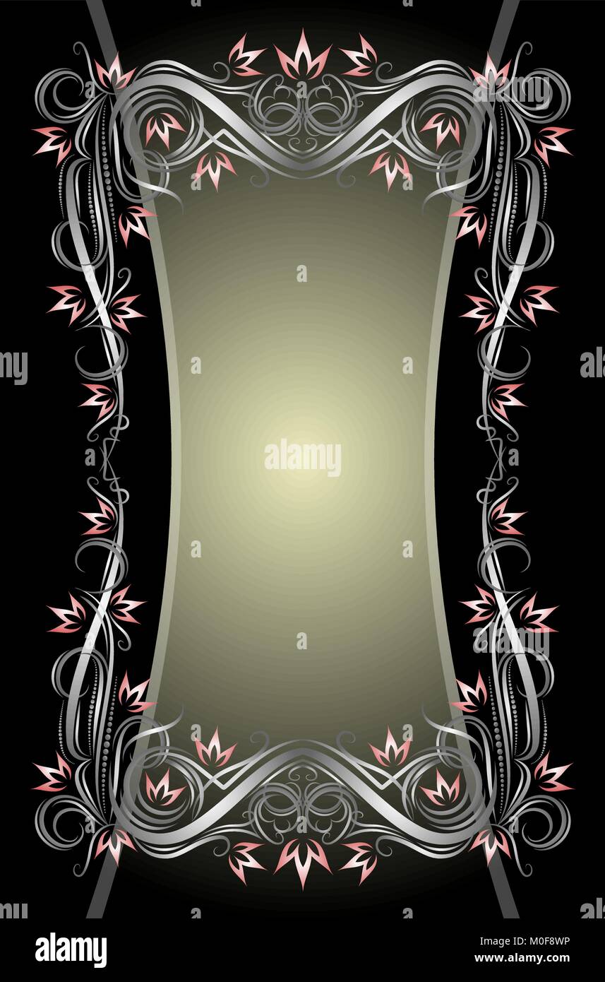 Elegant text frame on a dark background Stock Vector Image & Art - Alamy