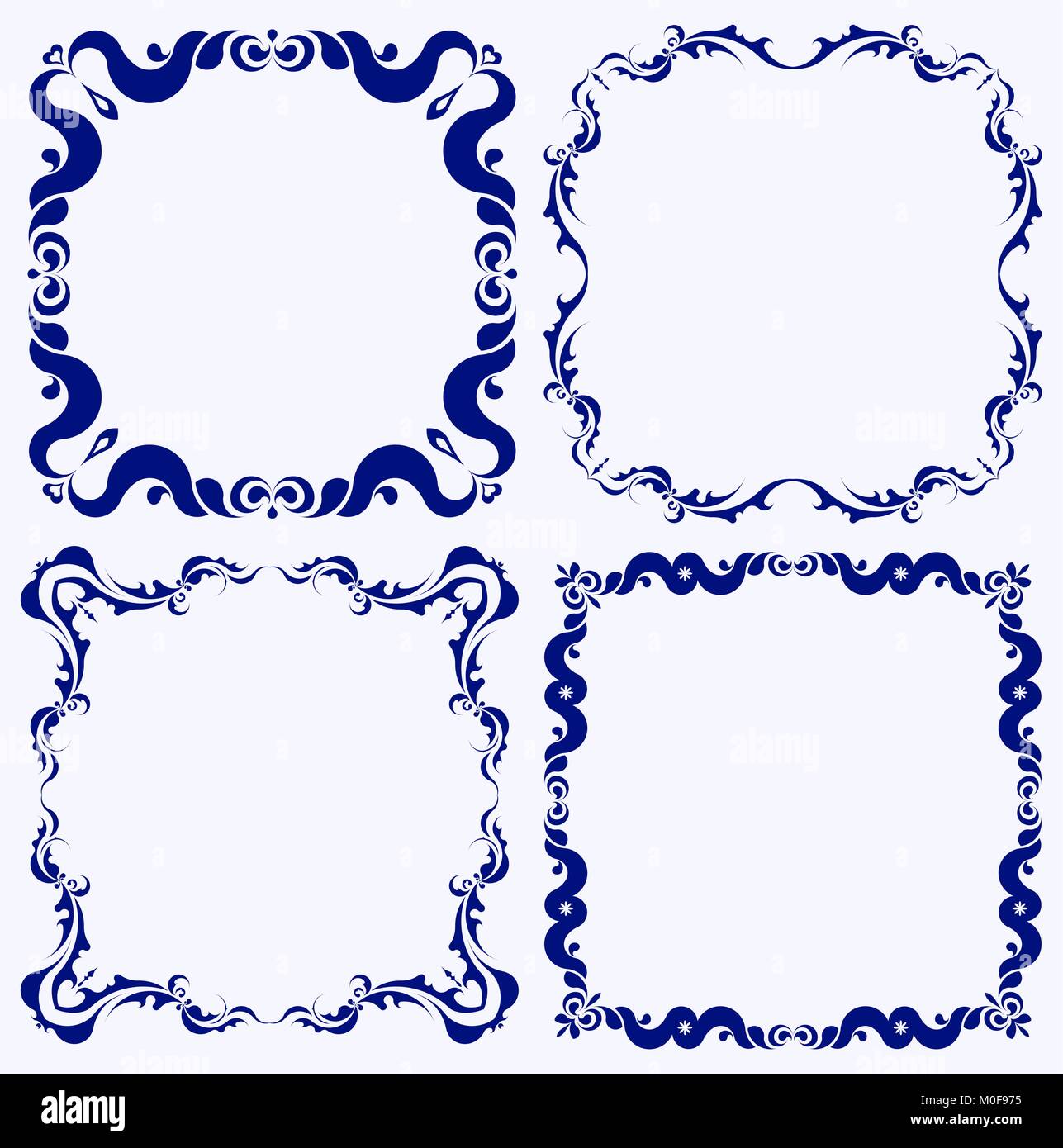 Set of four frames hi-res stock photography and images - Alamy