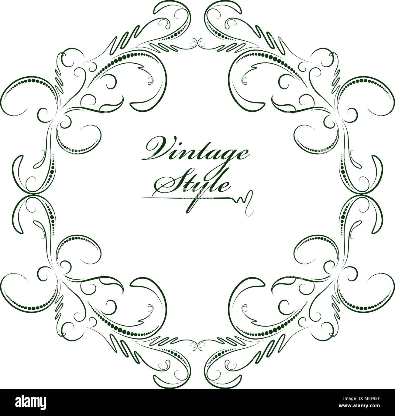 Decorative vintage frame Stock Vector Image & Art - Alamy